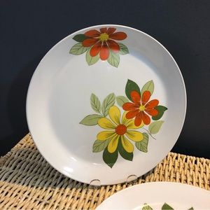 Vintage | Dining | 6s Acapulco Dinner Plates 2 Snowhite Johnson Bros ...